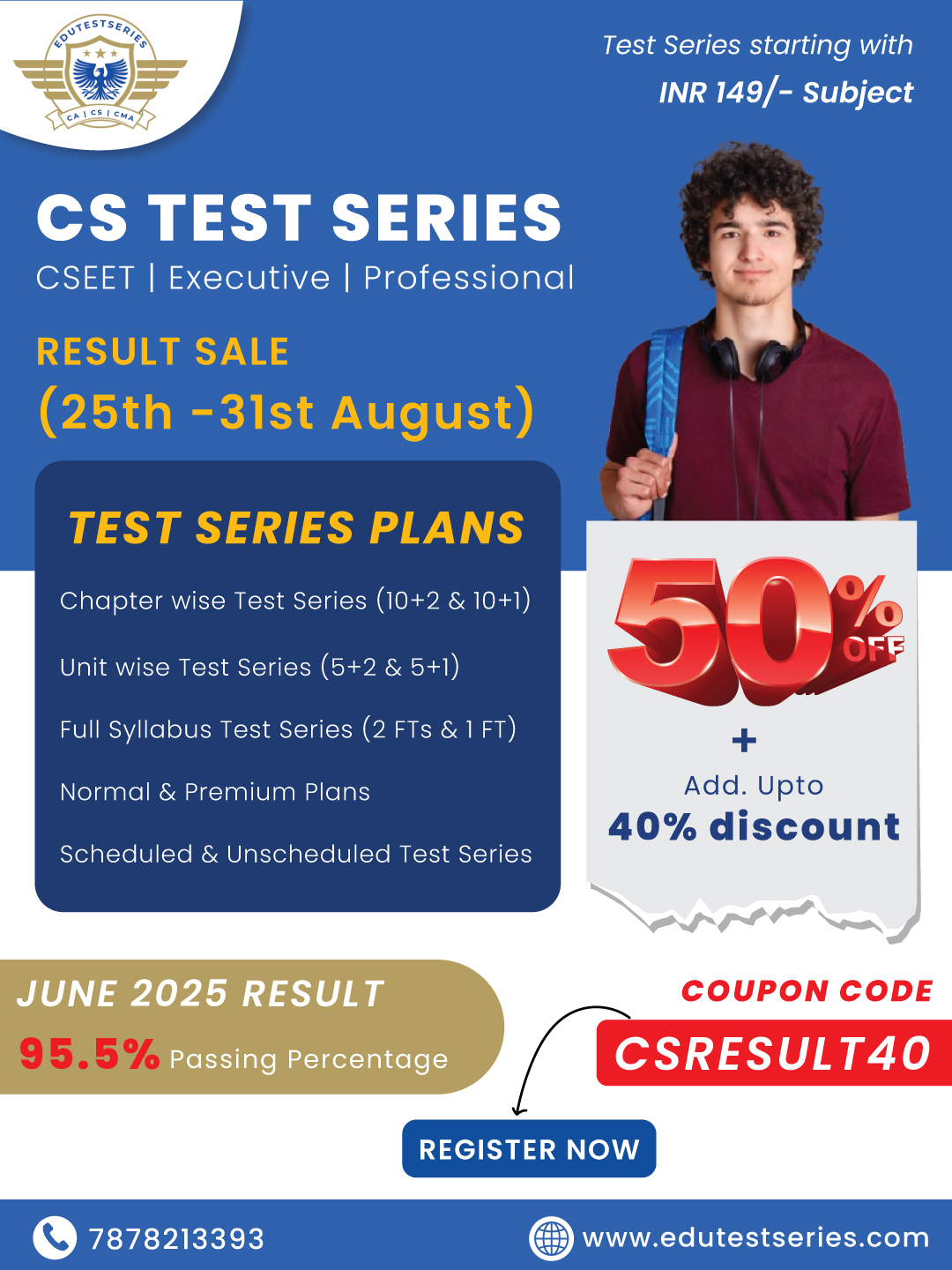 Edu Test Series | CA, CS, CMA Mock Tests & Study Material